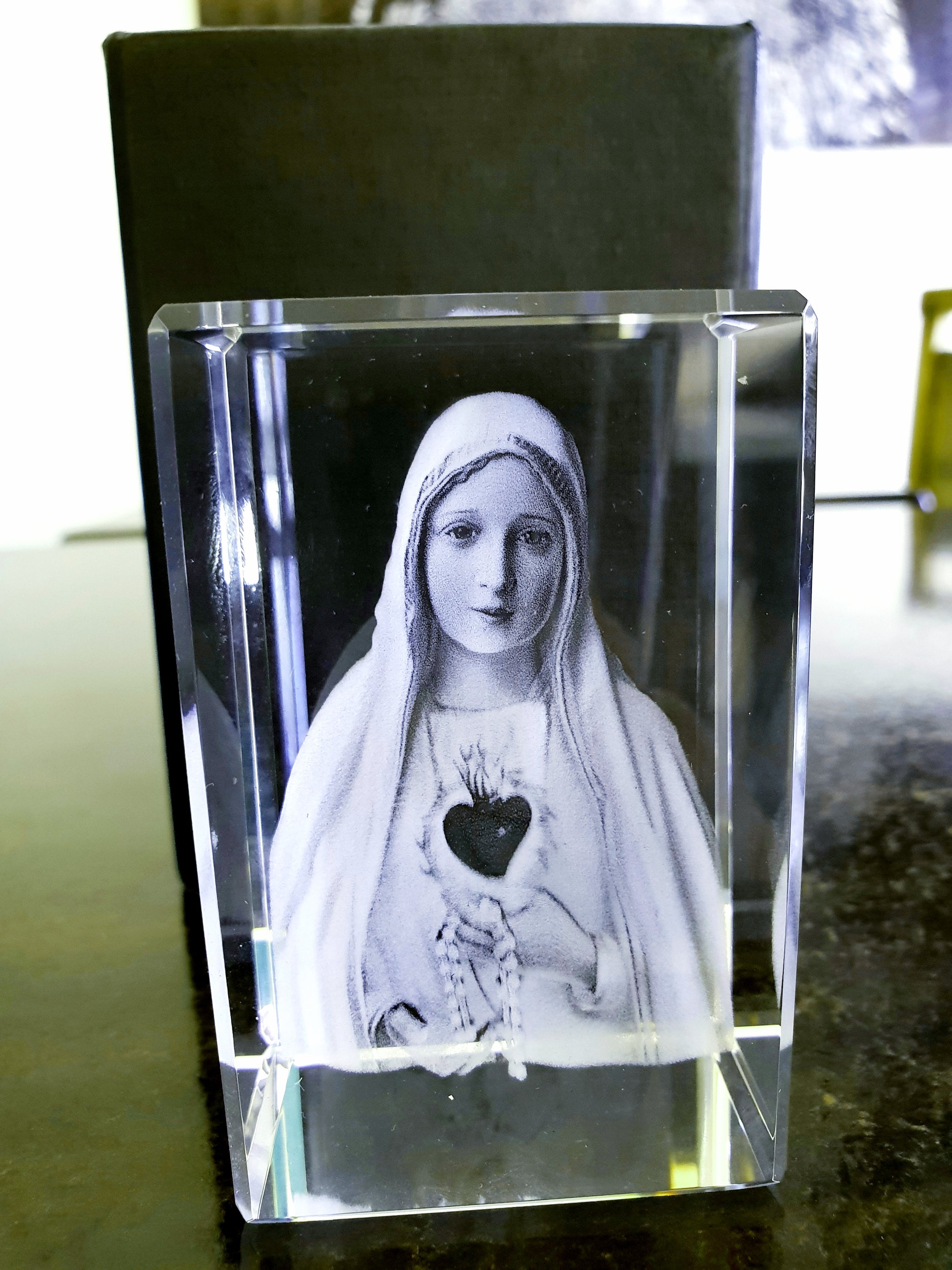 Our Lady Fatima - 3D Crystal Engraved – 3D Crystal ph